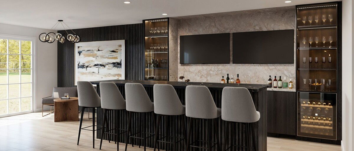 Transitional Basement Interior Design | Decorilla