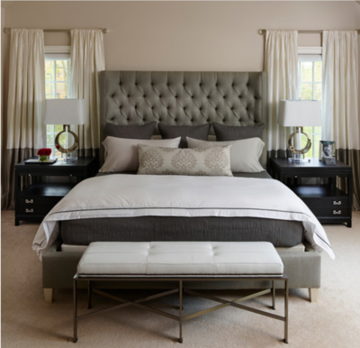 Masculine transitional bedroom | Decorilla