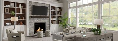 Lux Double Height Open Living Space Design | Decorilla