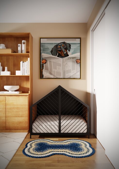 Pet Friendly Home Office Design | Decorilla