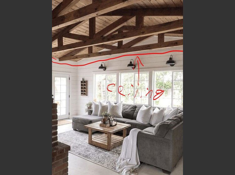 Rustic Vaulted Wood Ceiling Home Interior De... | Decorilla