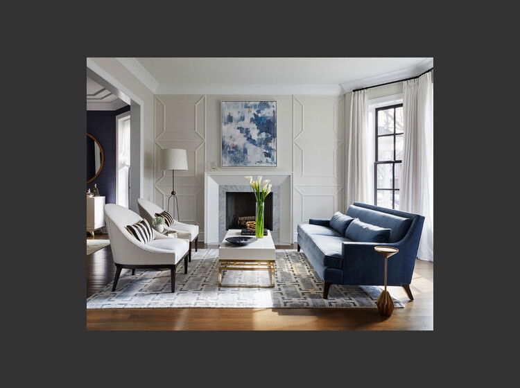 Serene Transitional Organic Living Room Design | Decorilla