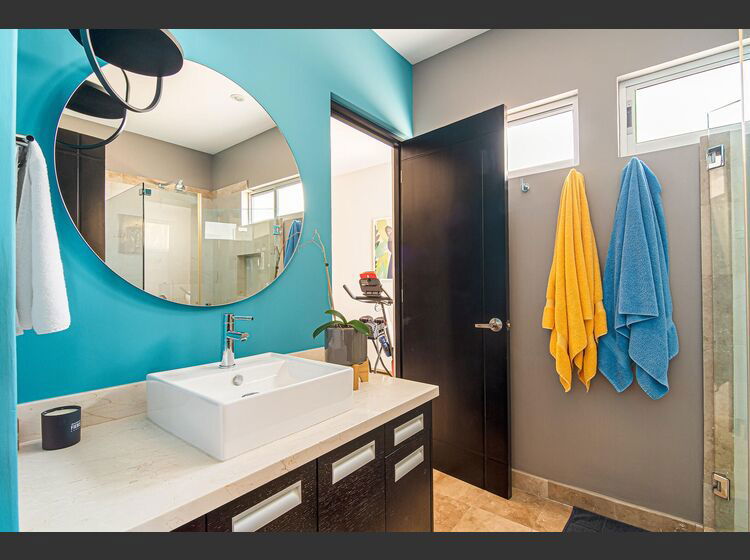 Classy Interior Design With Blue Accent Pieces | Decorilla