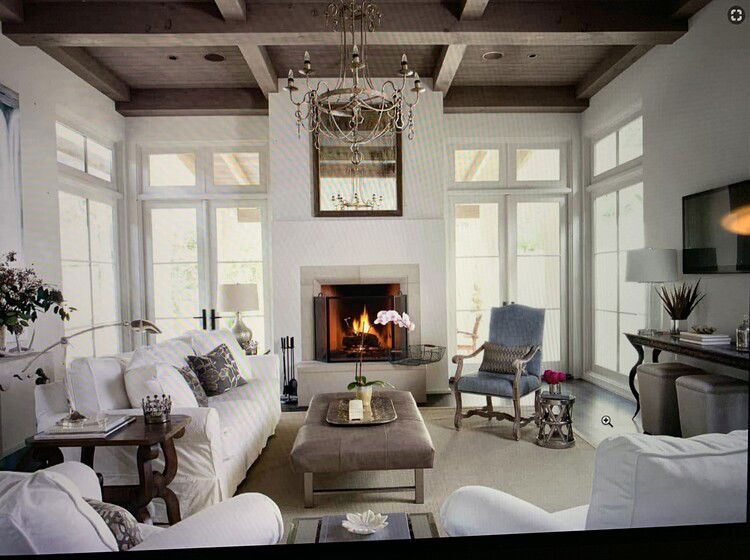 Wooden Ceiling Mediterranean Living Room Design | Decorilla