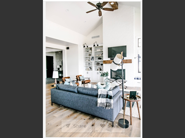 Vaulted Ceiling Tudor Living Room Design | Decorilla