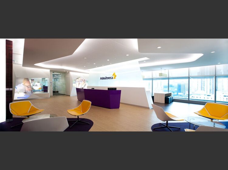 Fresh and Modern Reception Area Design | Decorilla