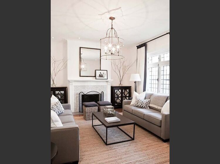 Light Grey Contemporary Living Room Design | Decorilla