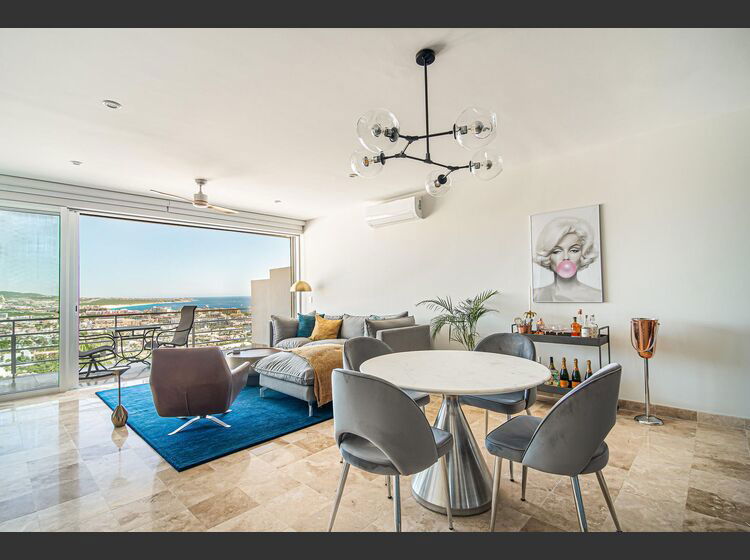 Classy Interior Design With Blue Accent Pieces | Decorilla