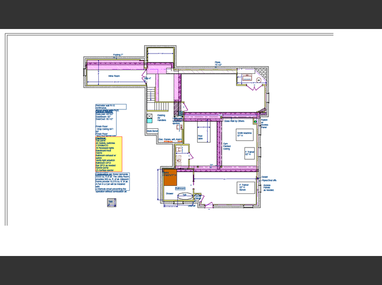 Contemporary Gym Bathroom Design | Decorilla