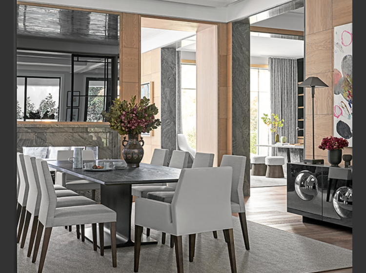 Contemporary Glam Dining Room | Decorilla