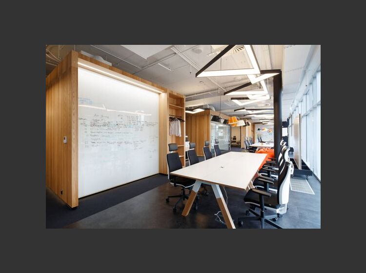 Bright Modern Open Space Office Interior Design | Decorilla