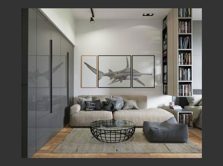 Classy Interior Design With Blue Accent Pieces | Decorilla