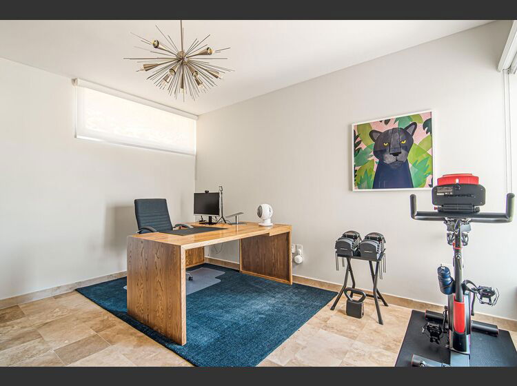 Classy Interior Design With Blue Accent Pieces | Decorilla