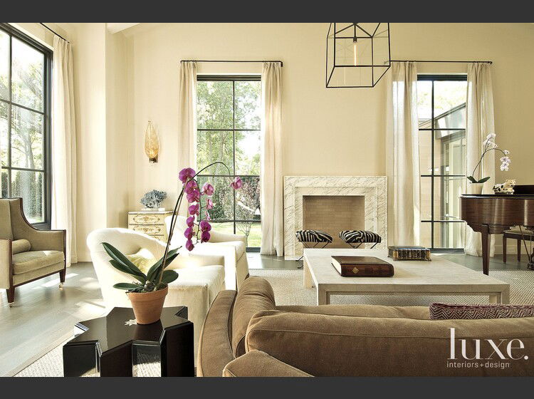 Serene Transitional Organic Living Room Design | Decorilla