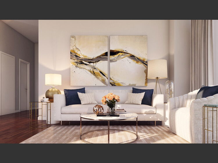 Bold Contemporary Living and Bedroom Interio... | Decorilla