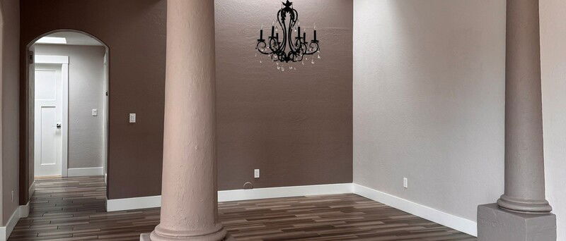 Modern Neutral Living and Dining Room Combo | Decorilla