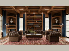 Traditional Wooden Library Renovation | Decorilla