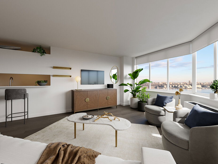 Tranquil Apartment Design with River View | Decorilla