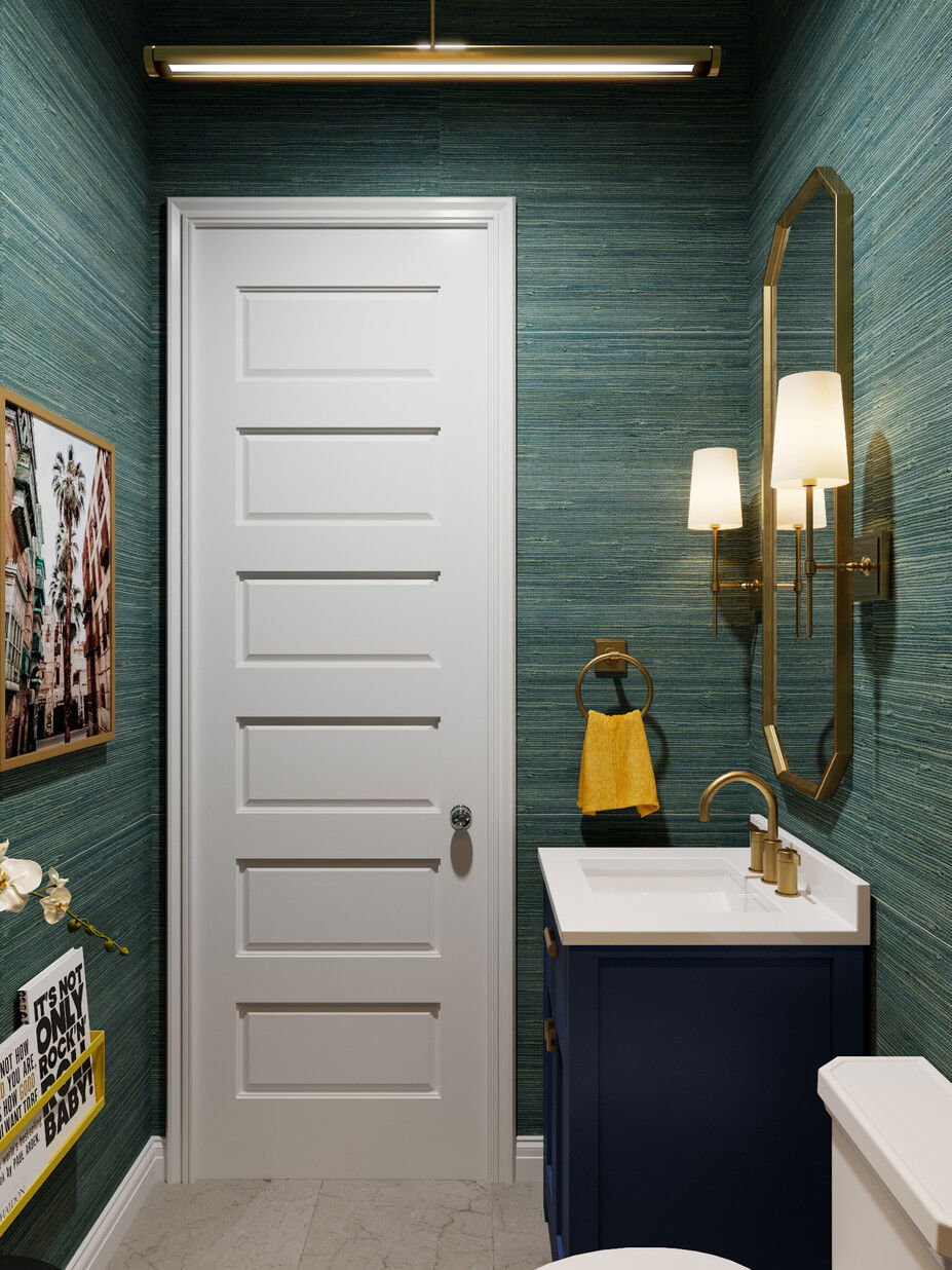 Timeless Tropical Powder Bathroom Renovation | Decorilla