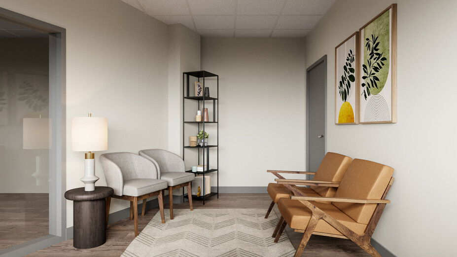 Private Therapy Office & Lobby Design | Decorilla