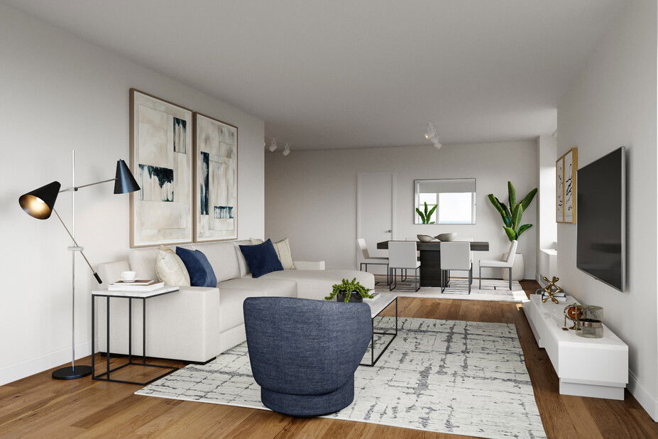 Chic Modern Living & Dining Room Design | Decorilla