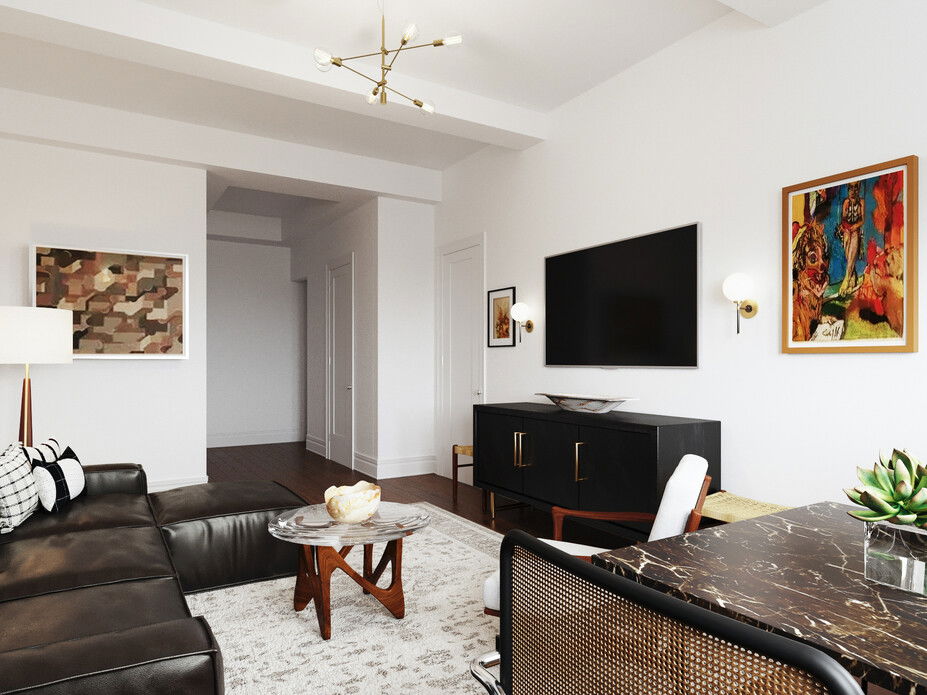 Masculine Contemporary Living Room Design | Decorilla