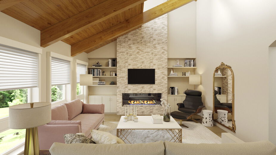 Transitional Glam Living Room Interior Desig... | Decorilla