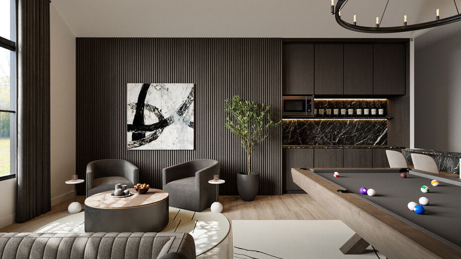 Contemporary Style Home & Game Room | Decorilla