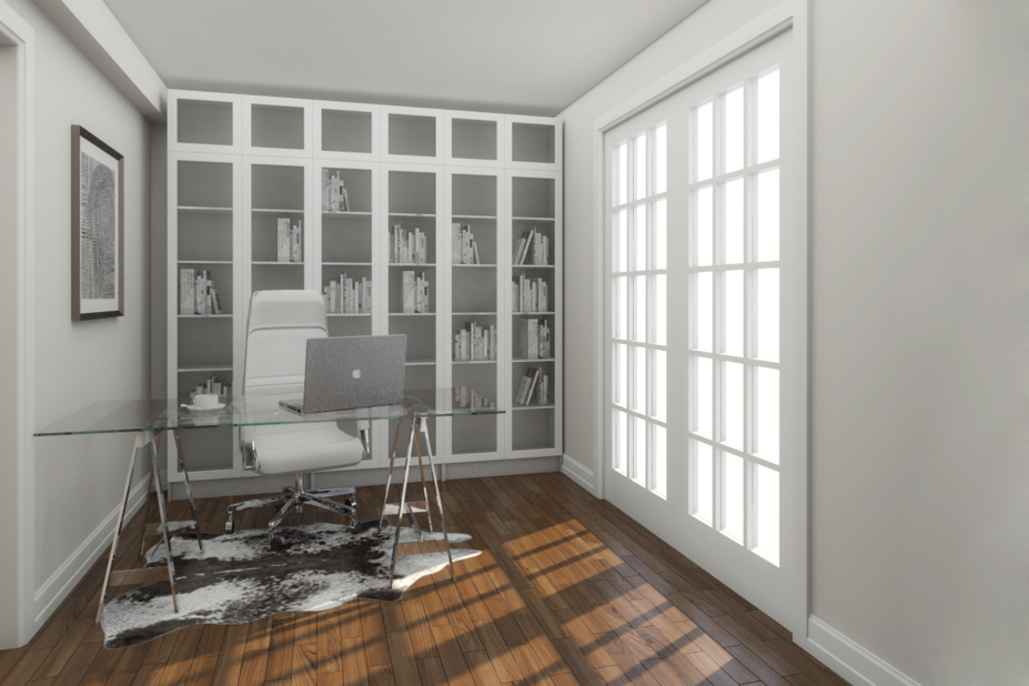 Clean and Modern Home Office Design | Decorilla