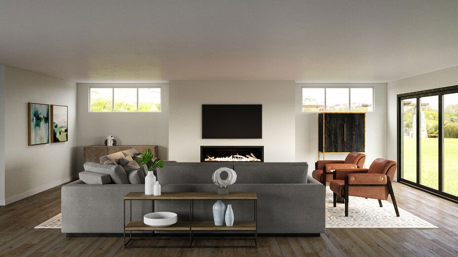 Transitional Neutral Living Room Transformation | Decorilla