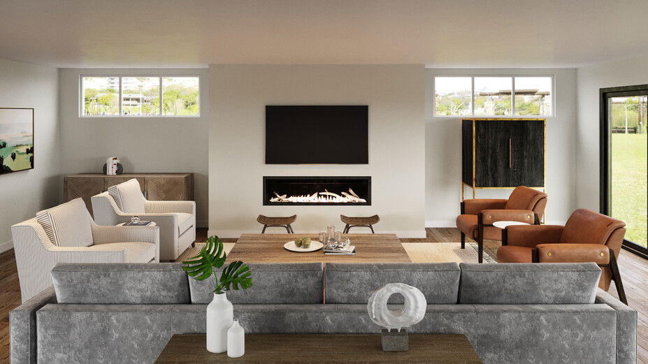 Transitional Neutral Living Room Transformation | Decorilla