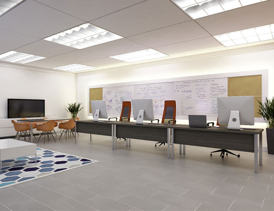 Fun, Colorful & Energetic Office | Decorilla