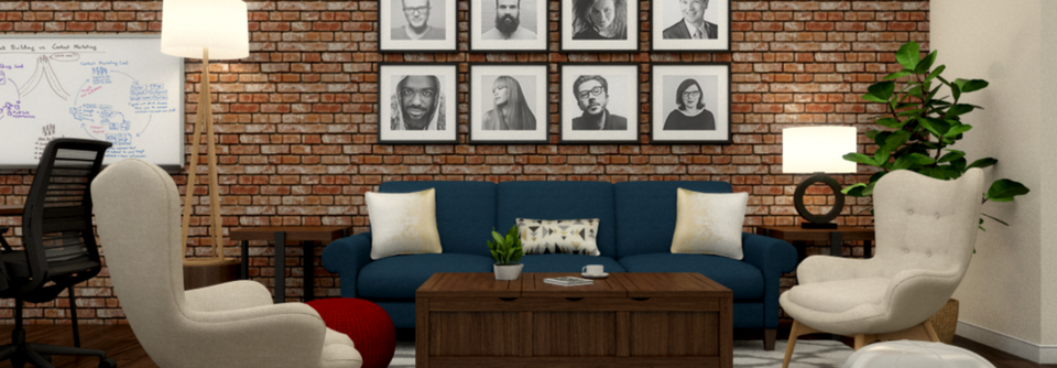 Mid-century modern office design help | Decorilla